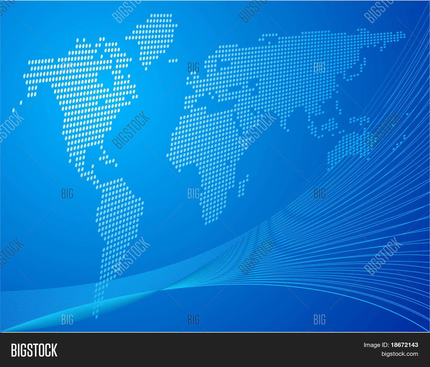 Blue Background World Vector & Photo (Free Trial) | Bigstock