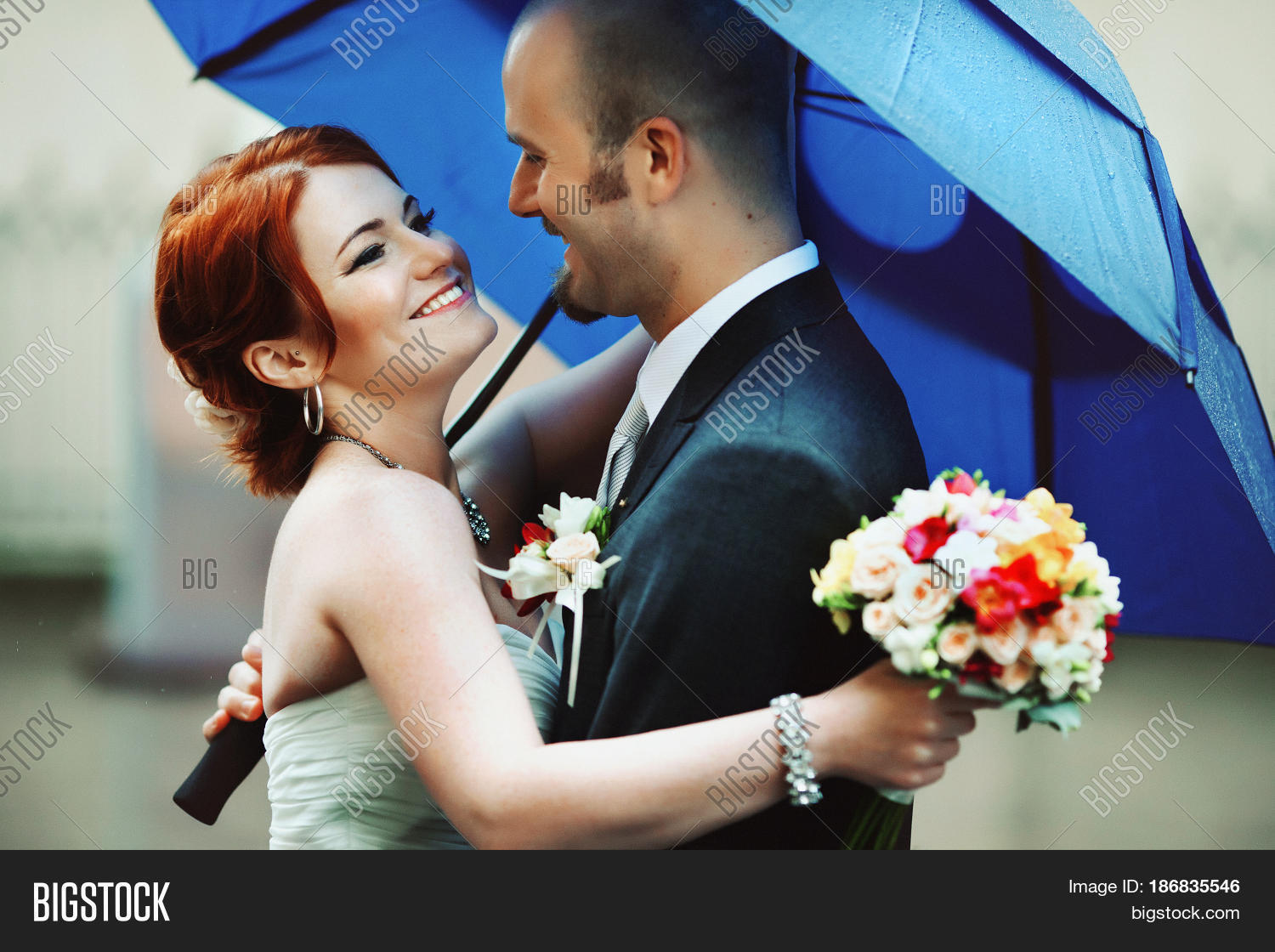 Happy Bride Hugs Groom Image & Photo (Free Trial) | Bigstock
