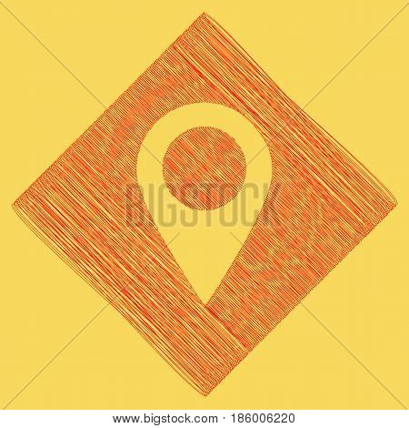 Mark Pointer Sign. Vector & Photo (Free Trial) | Bigstock