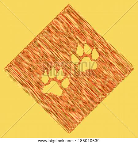 Animal Tracks Sign. Vector & Photo (Free Trial) | Bigstock