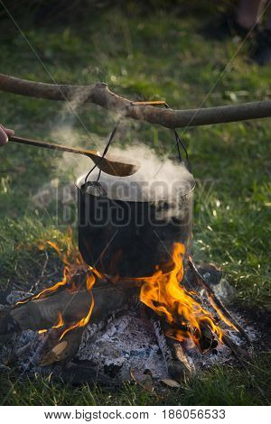 Back Pot Heating Under Image & Photo (Free Trial) | Bigstock