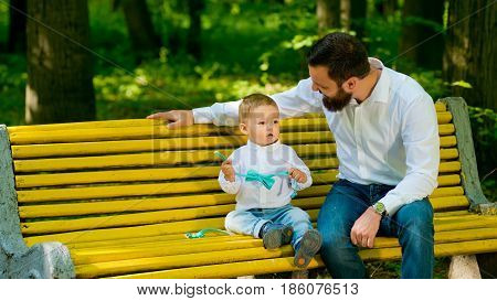 Little Boy His Dad Image & Photo (Free Trial) | Bigstock