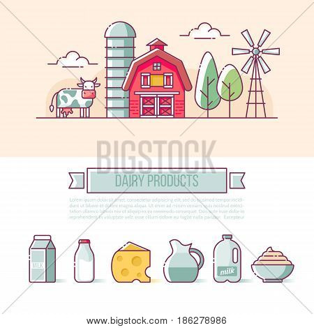 Farm Banner Design. Vector & Photo (Free Trial) | Bigstock
