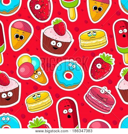 Cartoon Sweets Cute Vector & Photo (Free Trial) | Bigstock