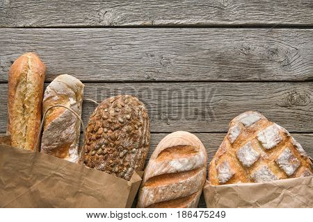 Bread Border On Rustic Image & Photo (Free Trial) | Bigstock