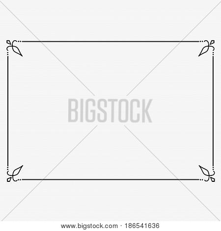 Frame Border Line Vector & Photo (Free Trial) | Bigstock