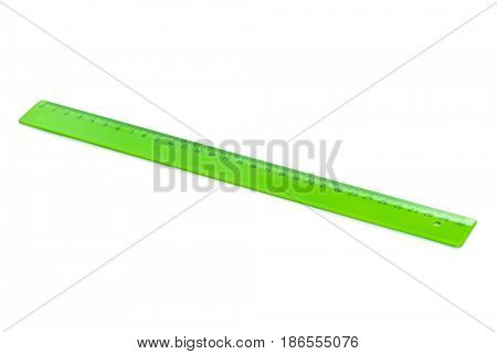 Green Ruler Isolated Image & Photo (Free Trial) | Bigstock