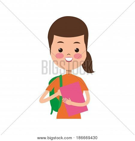 Cute Girl Student Vector & Photo (Free Trial) | Bigstock