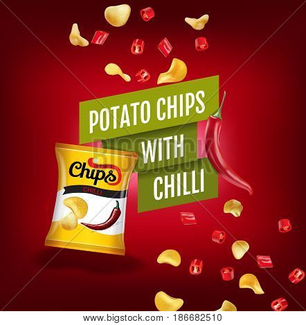 Potato Chips Ads. Vector & Photo (Free Trial) | Bigstock