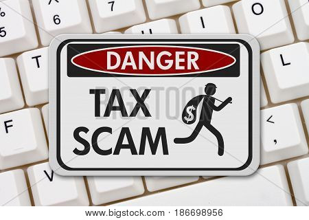 Tax Scam Danger Sign Image & Photo (Free Trial) | Bigstock