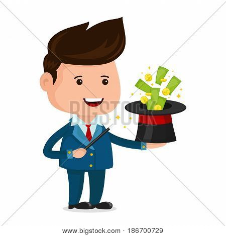 Businessman Magician Vector & Photo (Free Trial) | Bigstock