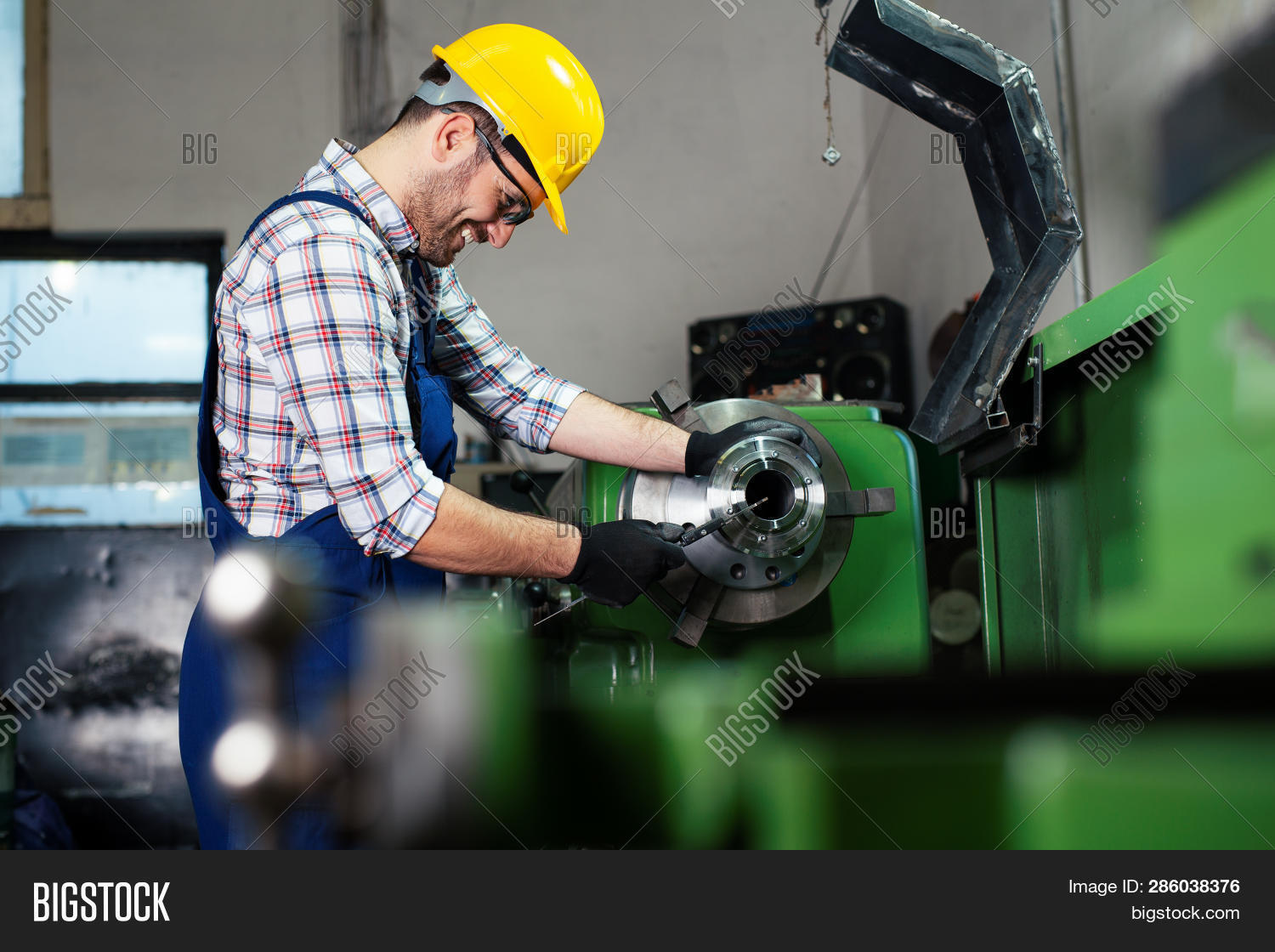 Factory Worker Measure Image & Photo (Free Trial) | Bigstock