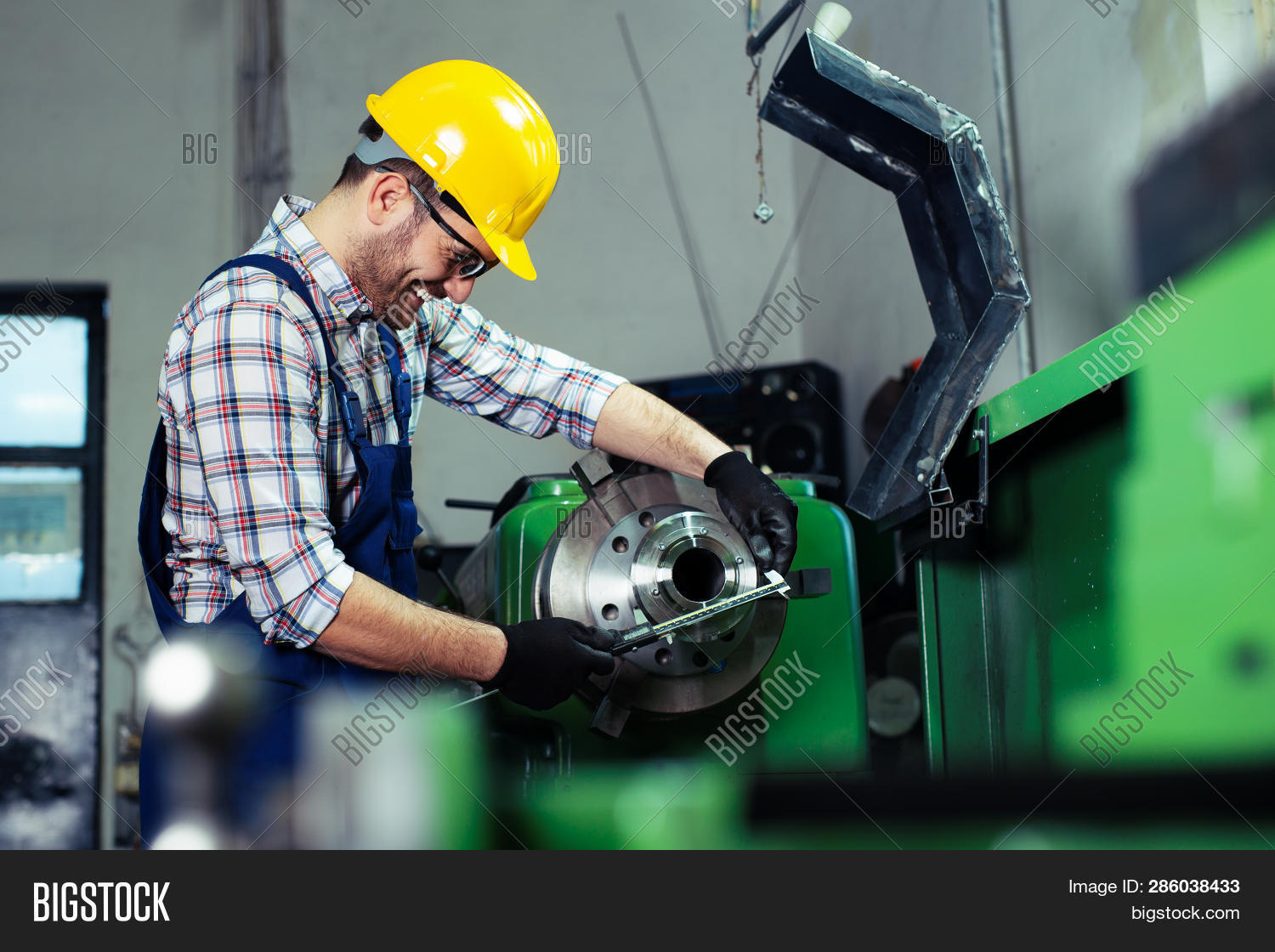 Factory Worker Measure Image & Photo (Free Trial) | Bigstock
