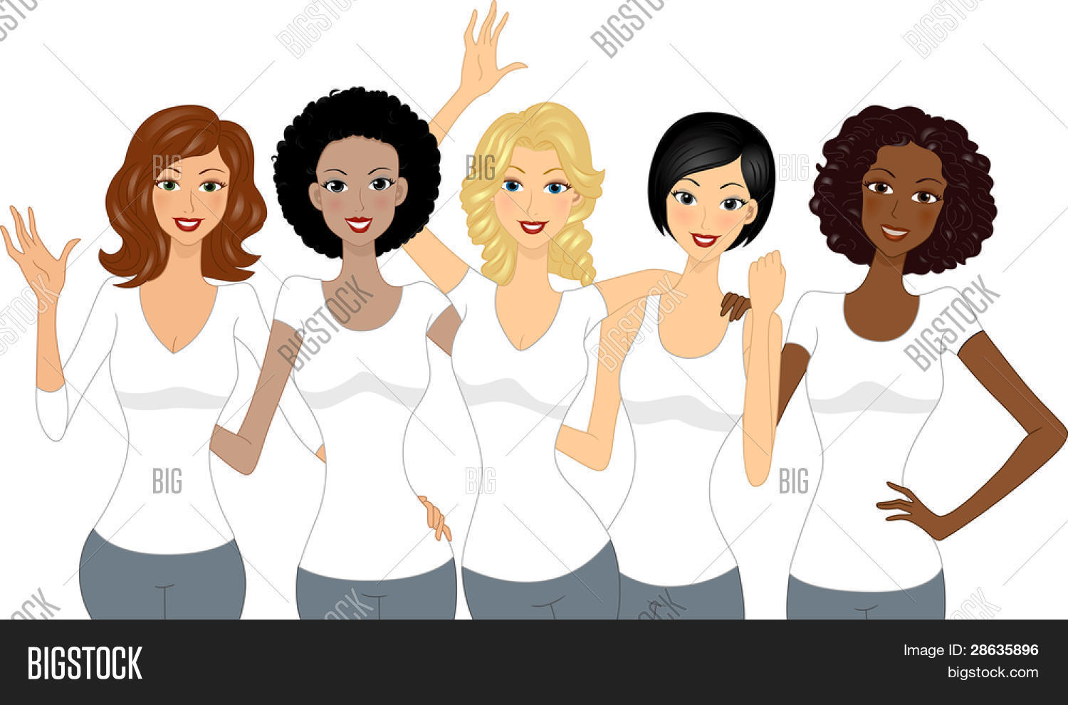 Illustration Girls Vector & Photo (Free Trial) | Bigstock