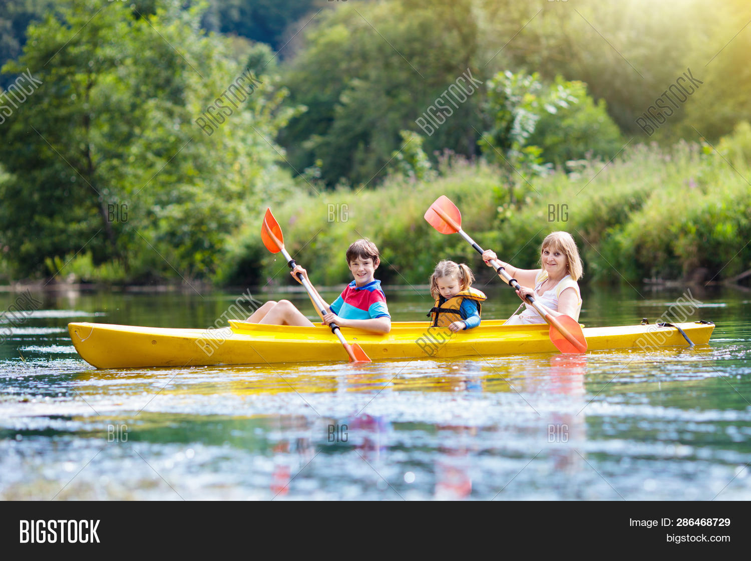Child On Kayak. Kids Image & Photo (Free Trial) | Bigstock