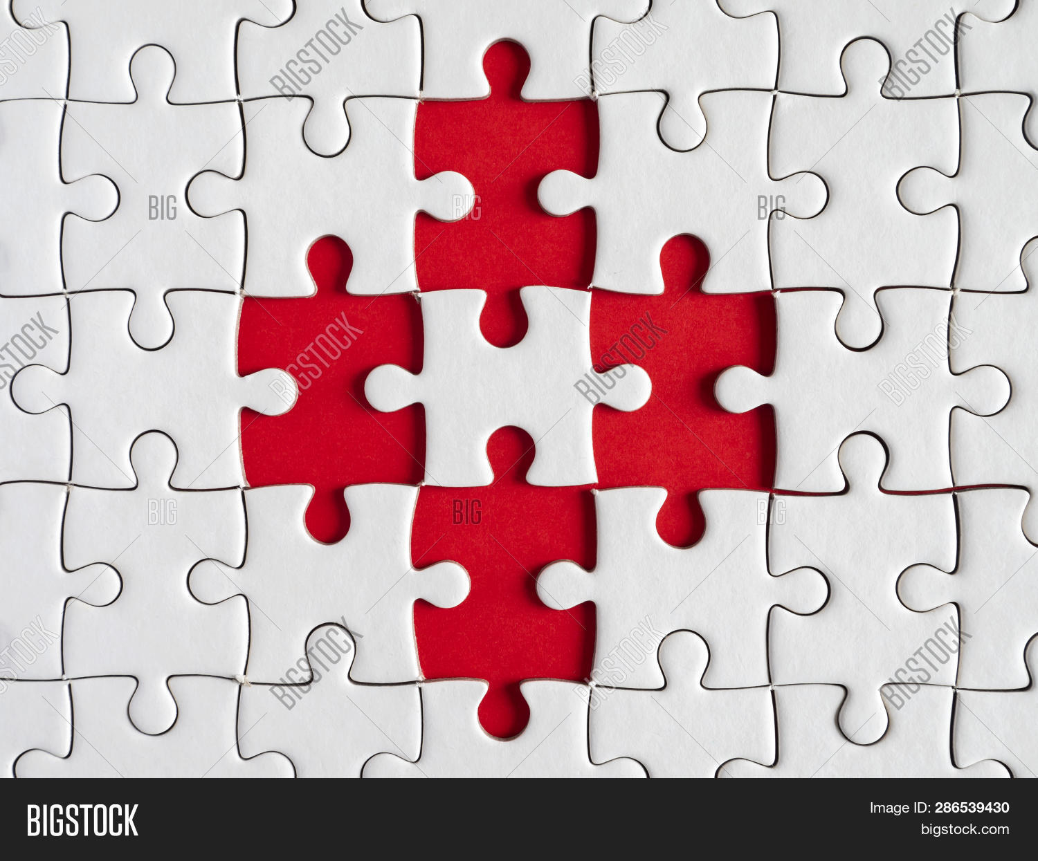 Three White Jigsaw Image & Photo (Free Trial) | Bigstock