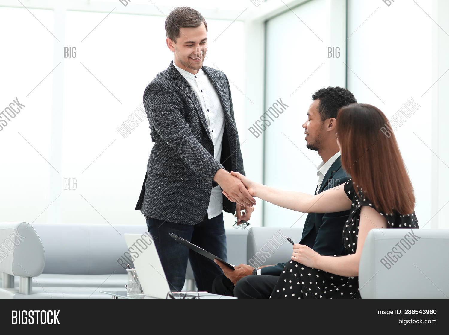 Manager Welcomes Image & Photo (Free Trial) | Bigstock
