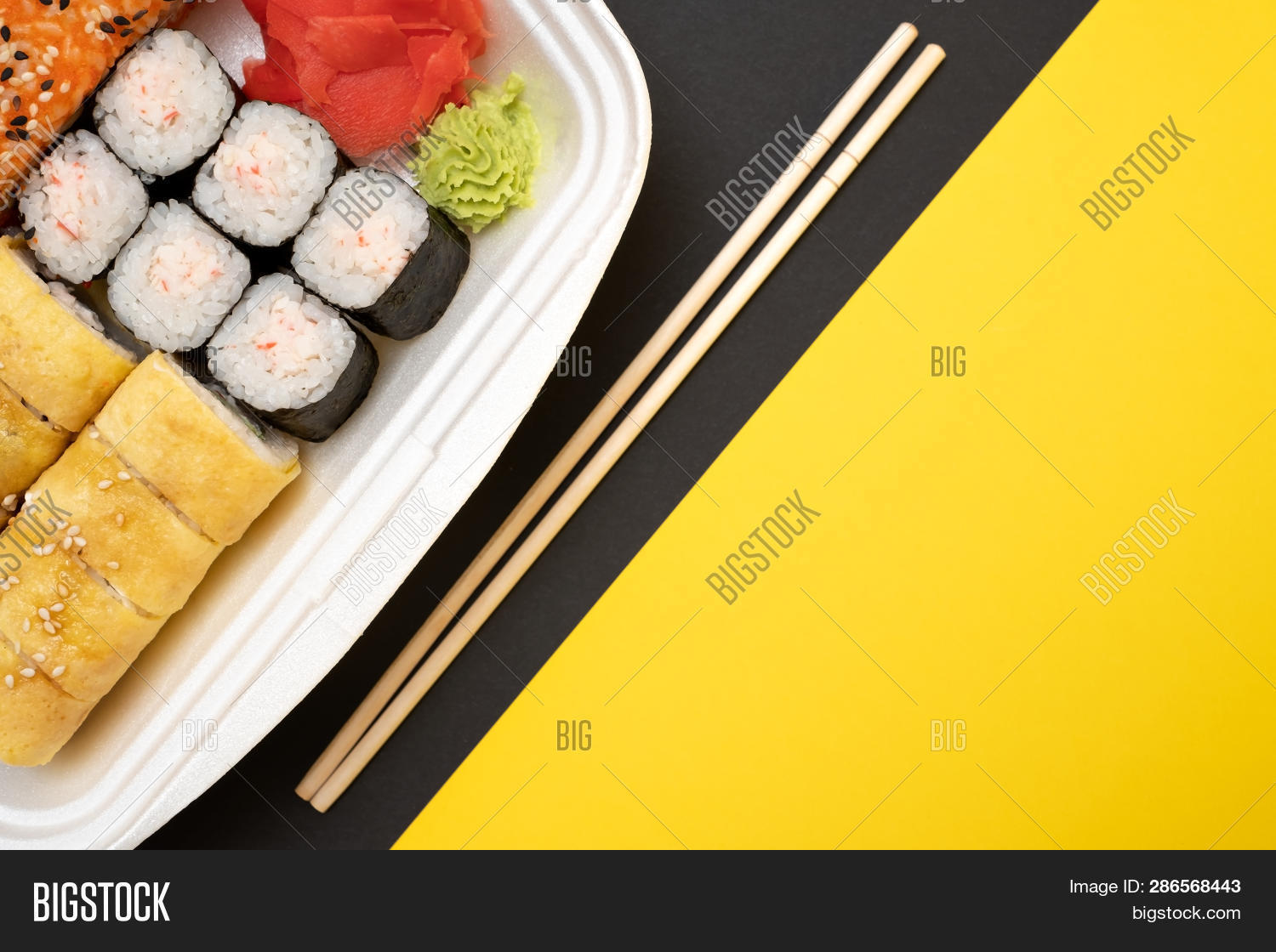 Top View On Sushi Set Image & Photo (Free Trial) | Bigstock