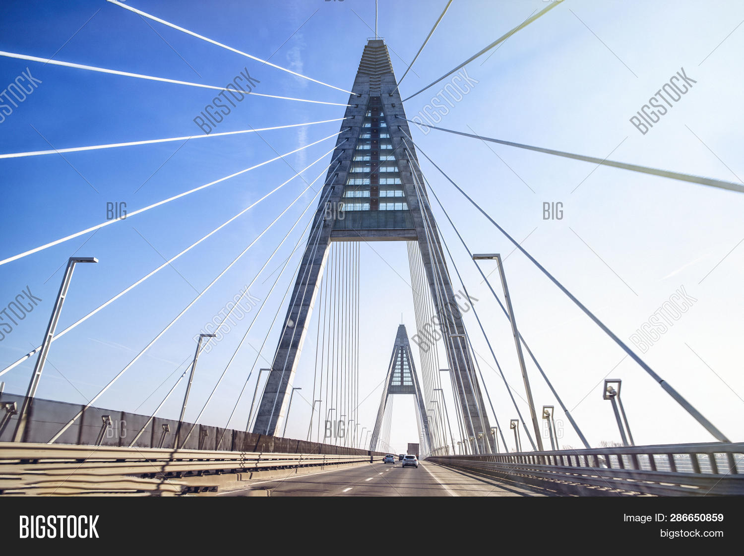 Bridge Blue Sky.on Image & Photo (Free Trial) | Bigstock