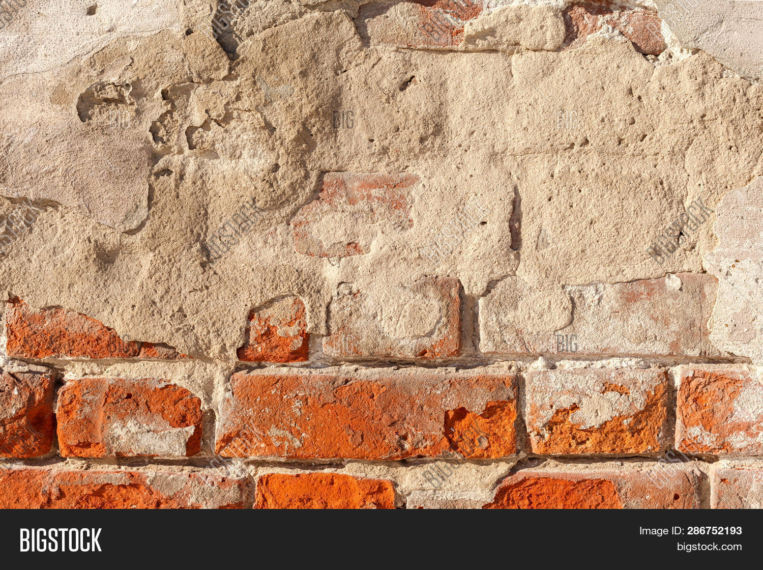 Stucco On Brick Wall. Image & Photo (Free Trial) | Bigstock