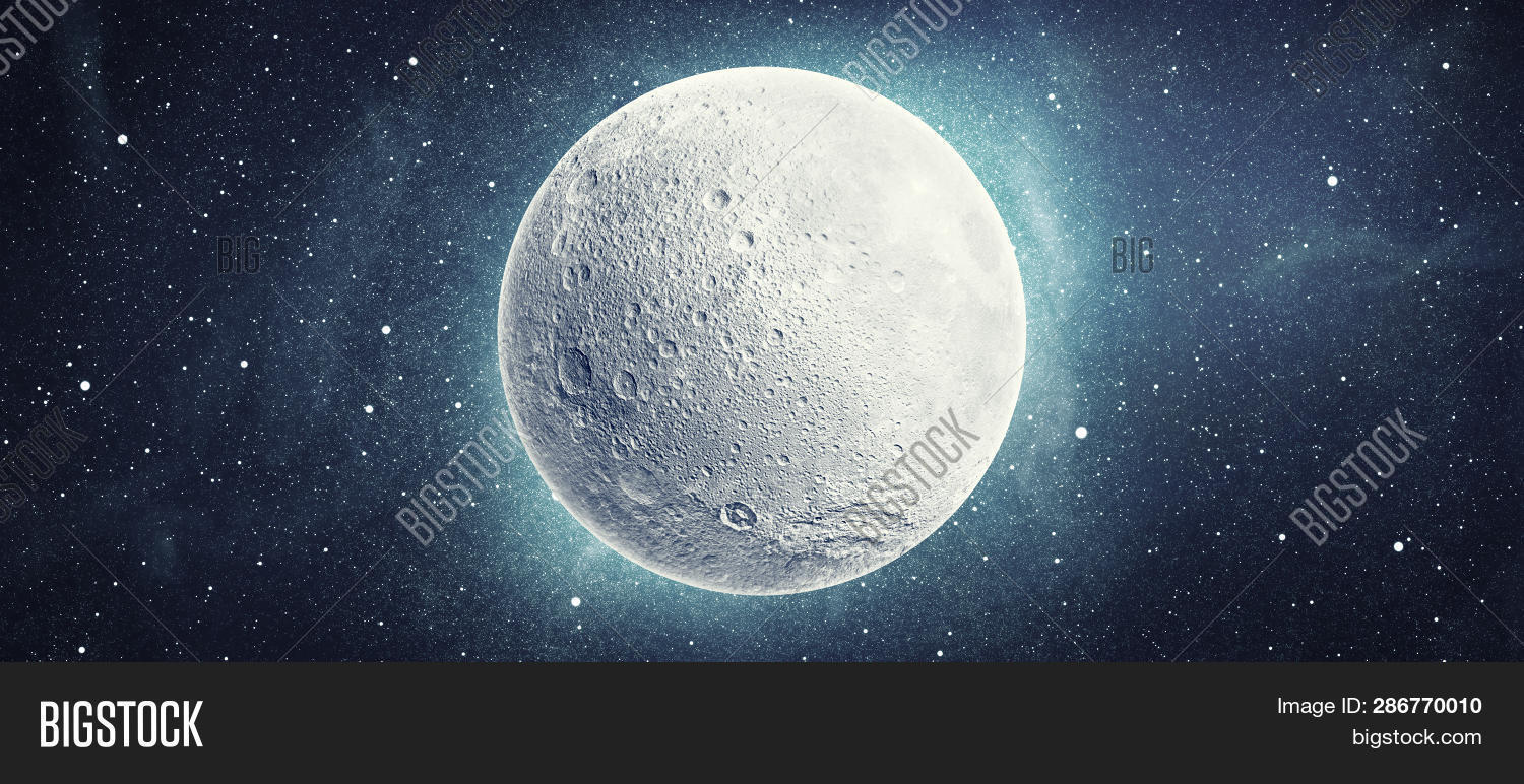 Full Moon Space Over Image & Photo (Free Trial) | Bigstock
