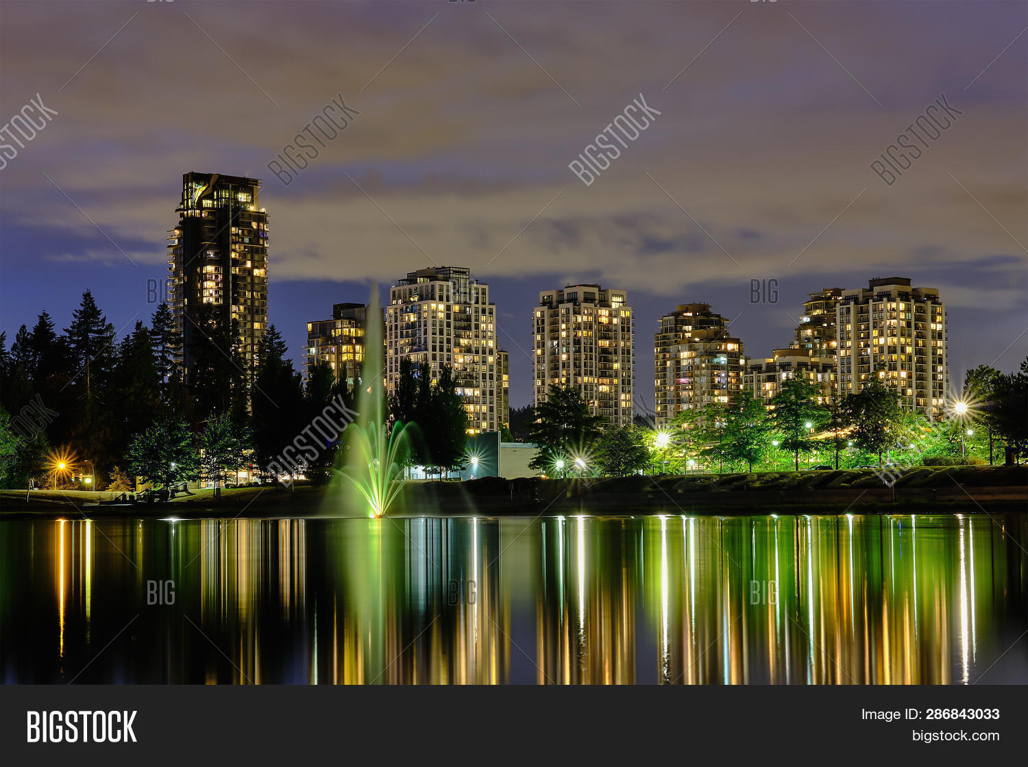 Night Scape City View Image & Photo (Free Trial) | Bigstock