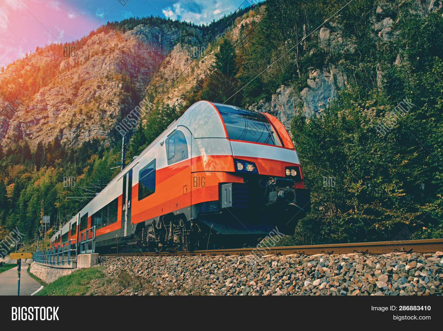 Red Blue Train Motion Image & Photo (Free Trial) | Bigstock