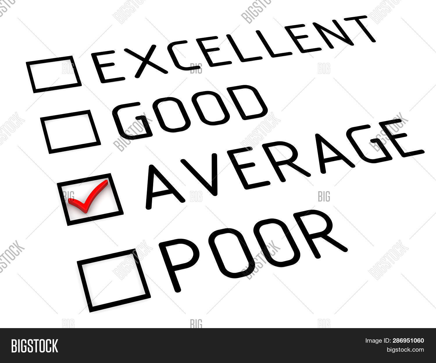 Evaluation Average. Image & Photo (Free Trial) | Bigstock