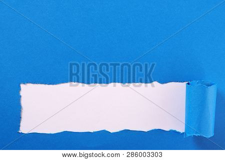 Torn Blue Paper Strip Image & Photo (Free Trial) | Bigstock