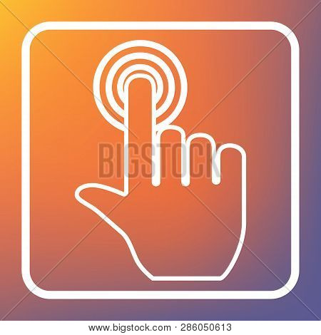 Hand Click On Button Vector & Photo (Free Trial) | Bigstock