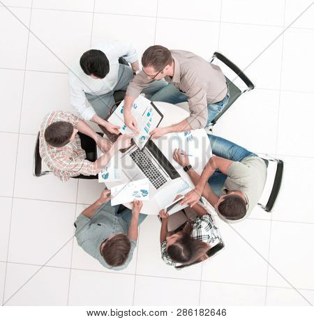 Round Table Discussion Top View