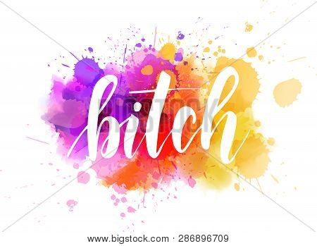 Bitch - Handwritten Vector & Photo (Free Trial) | Bigstock