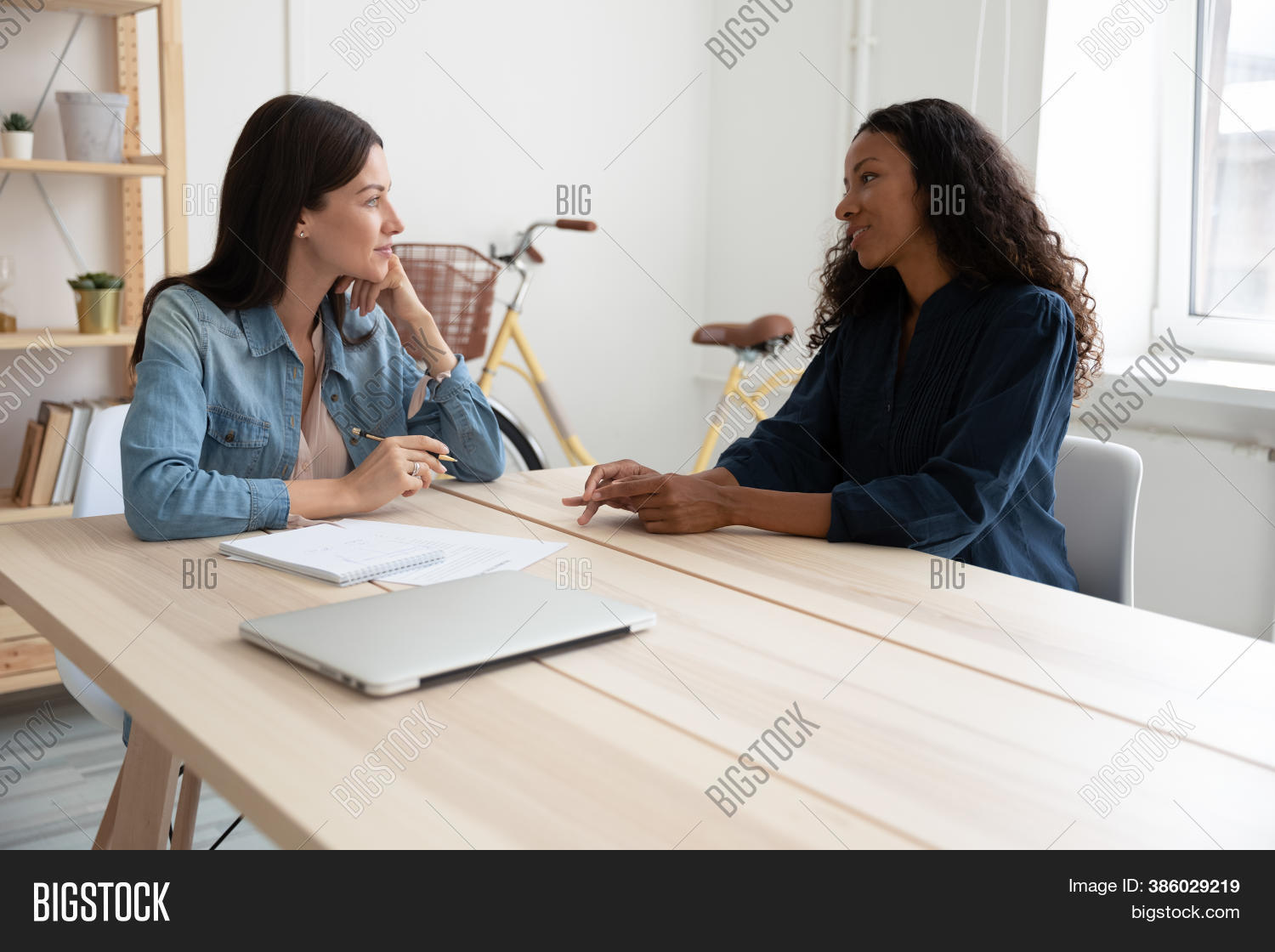 Two Diverse Colleagues Image & Photo (Free Trial) | Bigstock