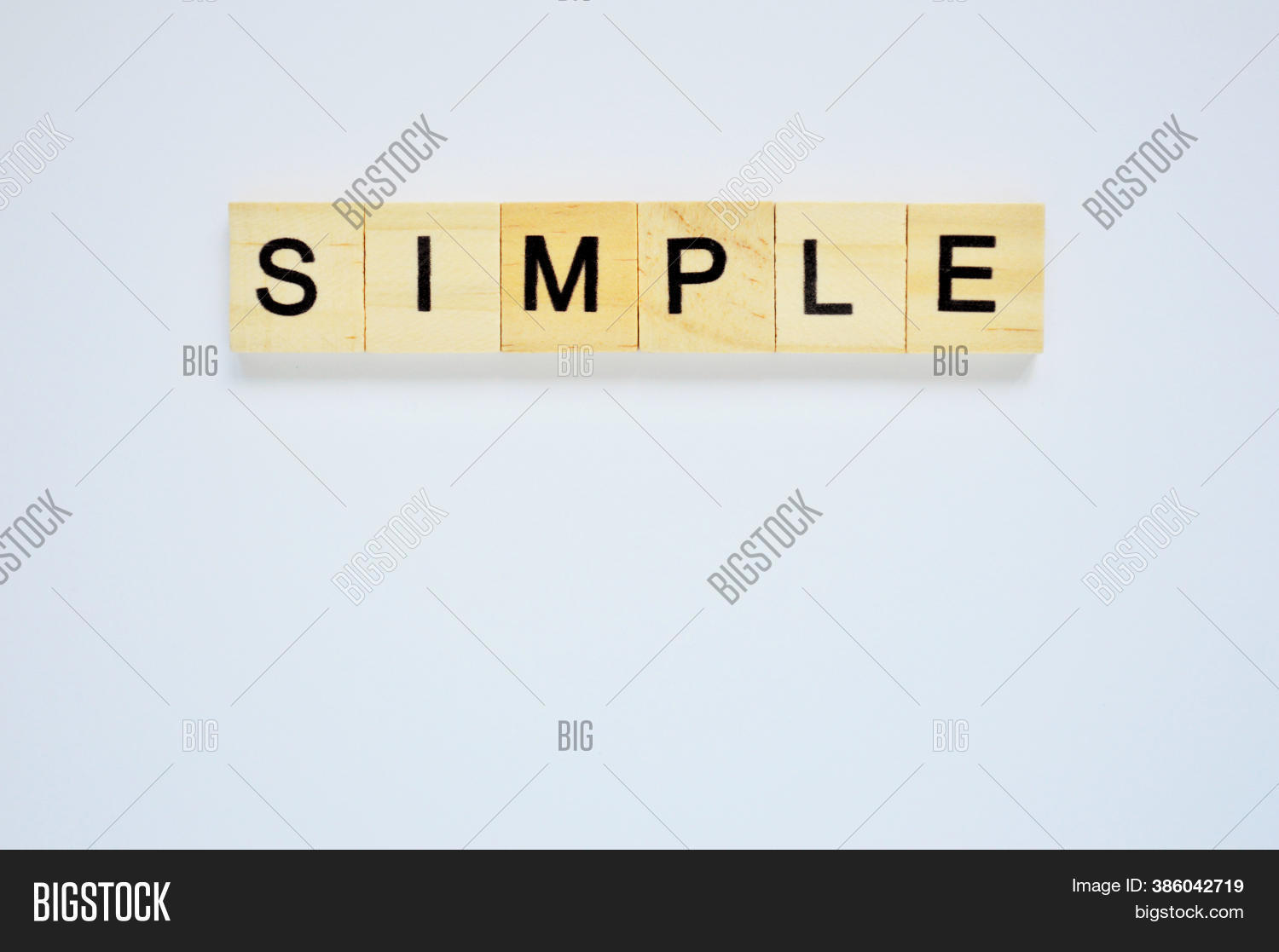 Word Simple. Wooden Image & Photo (Free Trial) | Bigstock