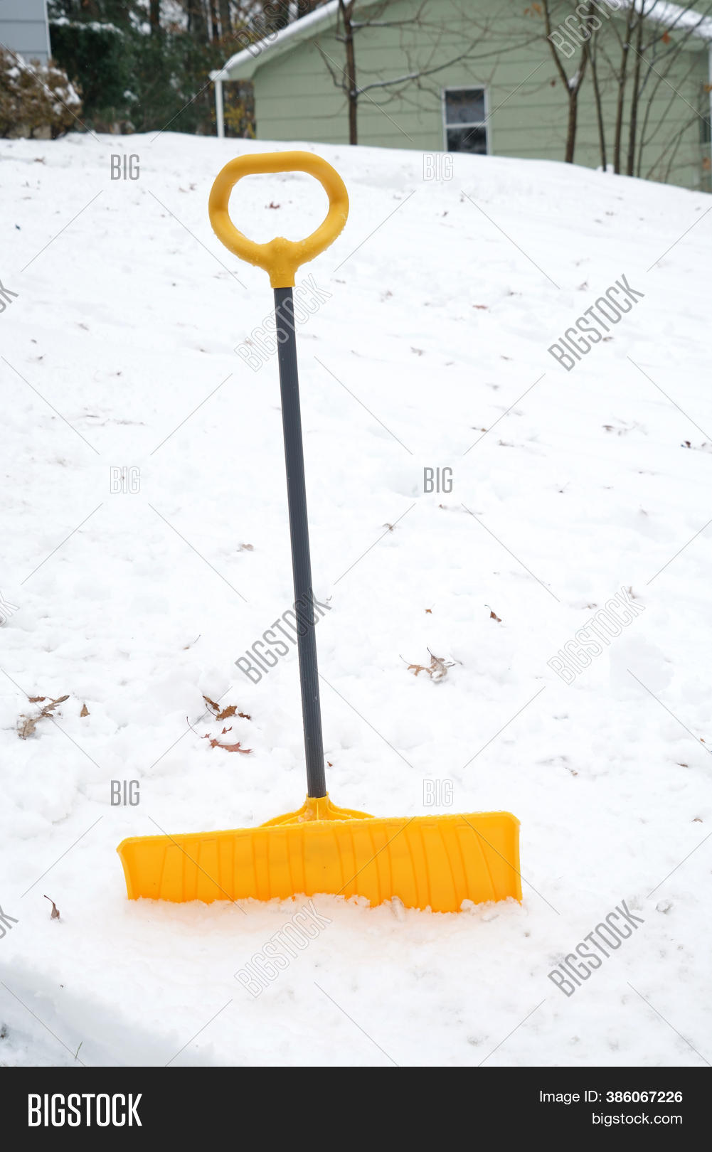 Close On Snow Shovel Image & Photo (Free Trial) | Bigstock