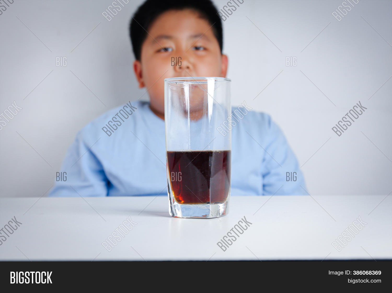 Fat Children Drink Image & Photo (Free Trial) | Bigstock