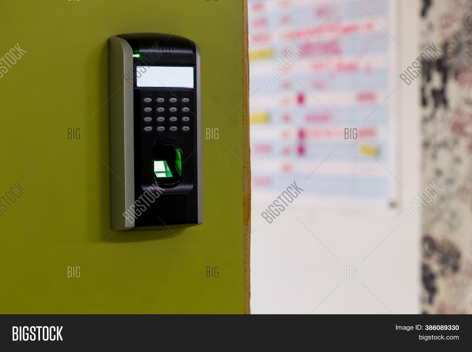 Finger Scan On Machine Image & Photo (Free Trial) | Bigstock