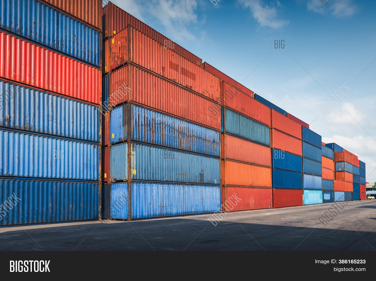 Stack Containers Cargo Image & Photo (Free Trial) | Bigstock