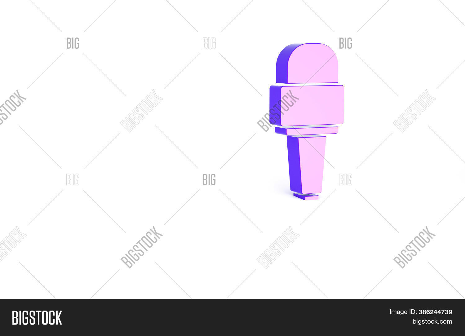 Purple Microphone Icon Image & Photo (Free Trial) | Bigstock