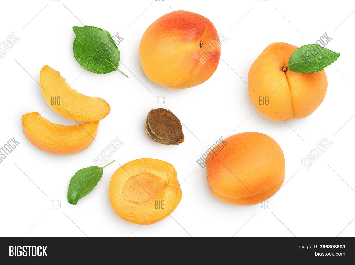Apricot Fruit Half Image & Photo (Free Trial) | Bigstock