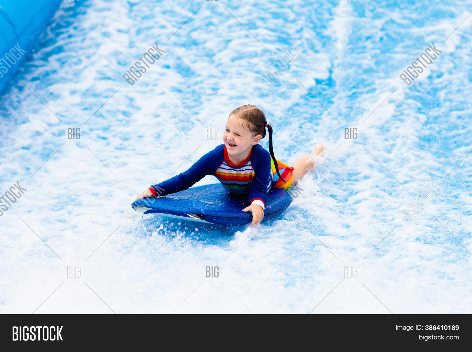 Little Girl Surfing Image & Photo (Free Trial) | Bigstock
