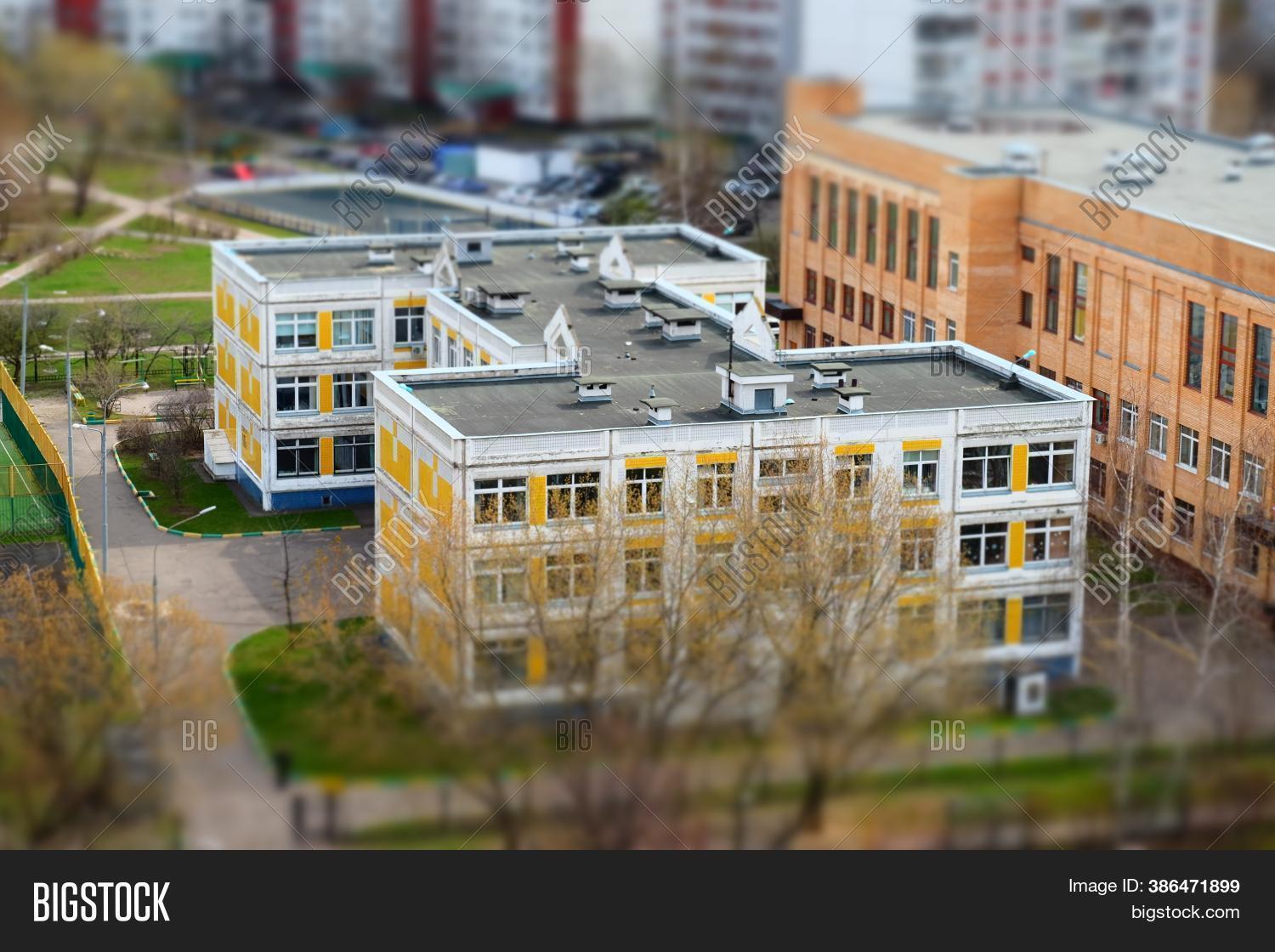 Aerial View On School Image & Photo (Free Trial) | Bigstock