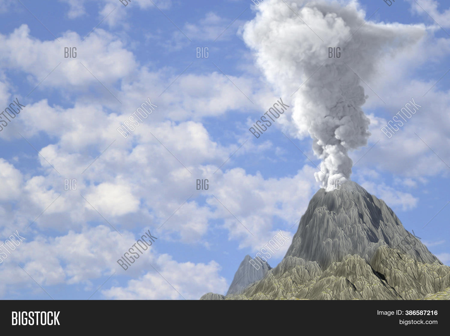 Big Volcano Blast Image & Photo (Free Trial) | Bigstock