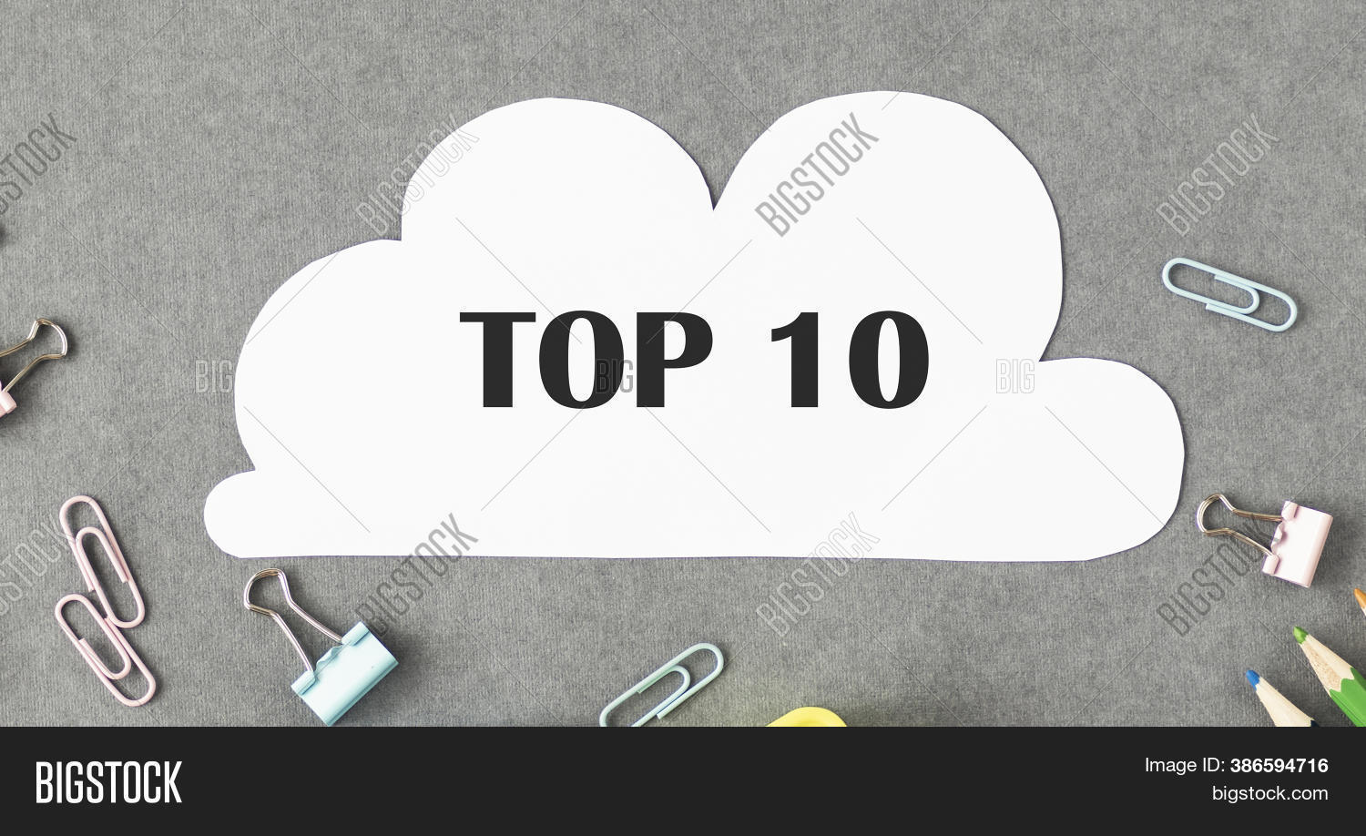 Cloud Shaped Paper Image & Photo (Free Trial) | Bigstock
