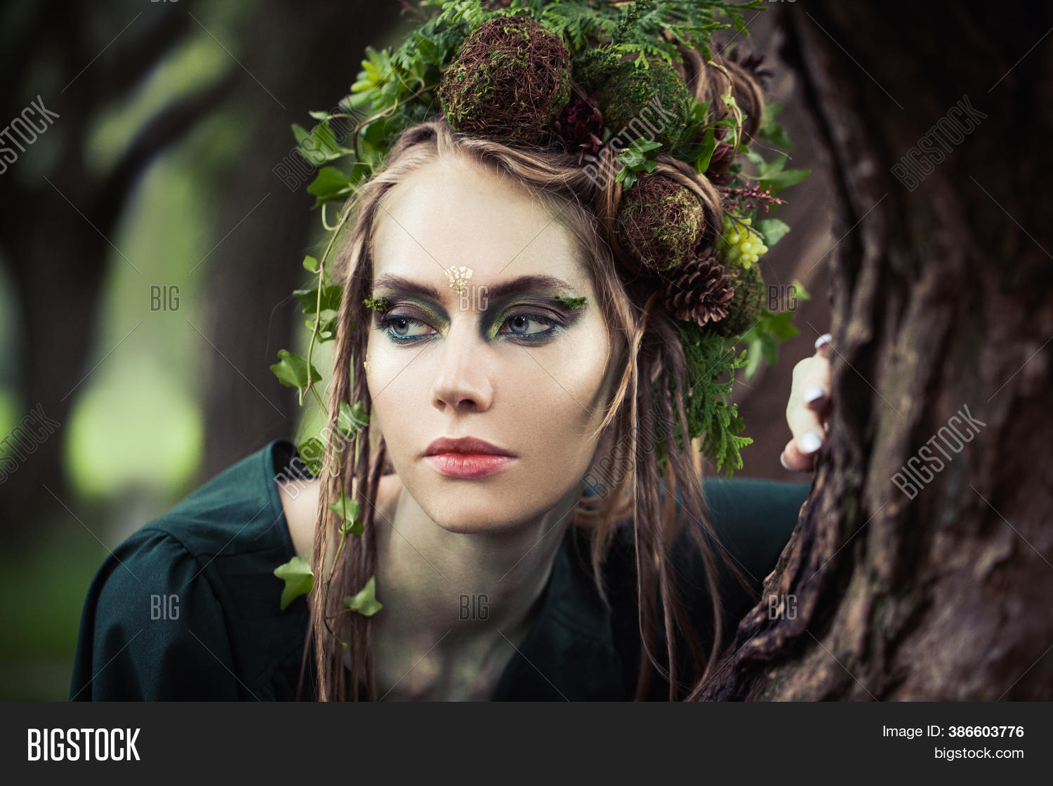 Nymph Woman Near Tree Image & Photo (Free Trial) | Bigstock