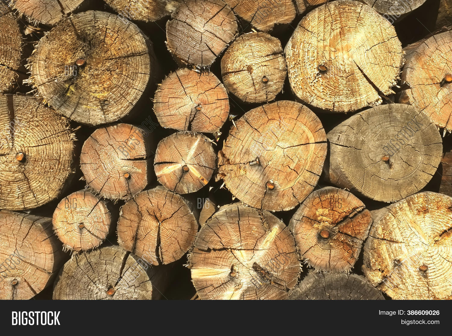 Pile Stacked Firewood Image & Photo (Free Trial) | Bigstock