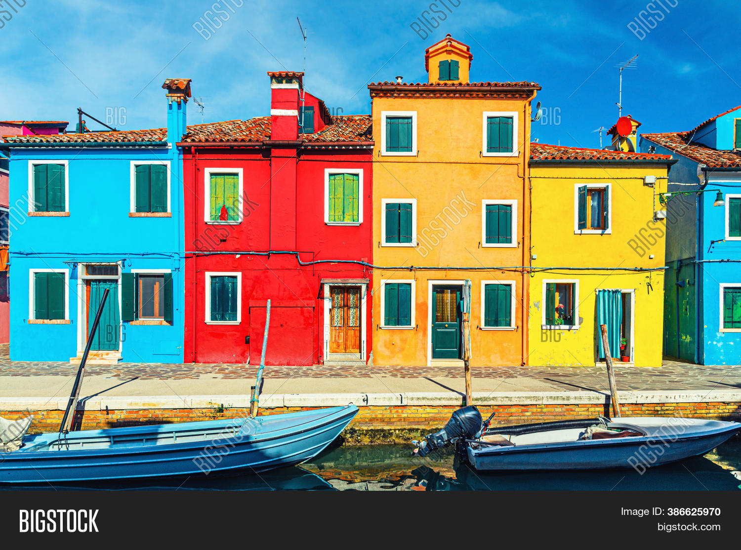 Colorful Houses Burano Image & Photo (Free Trial) | Bigstock
