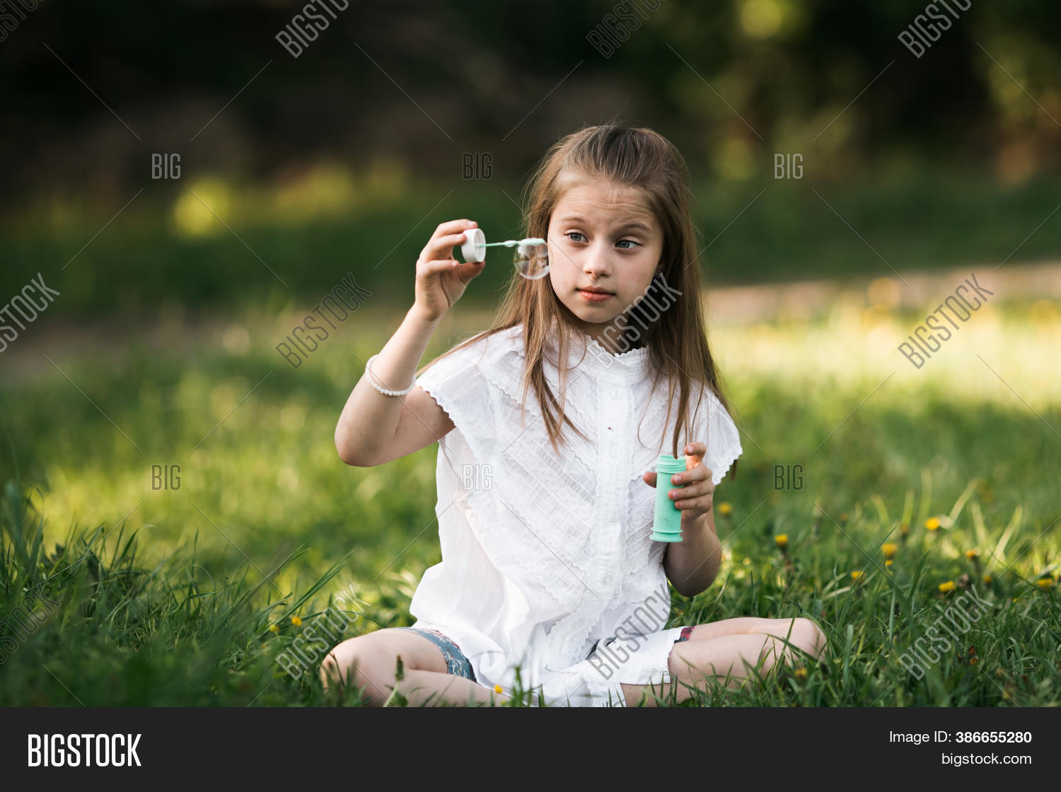 Little Girl Blowing Image & Photo (Free Trial) | Bigstock