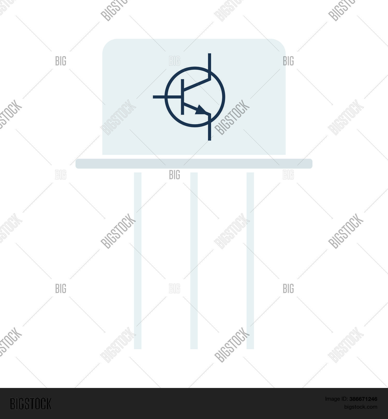 Transistor Icon. Flat Vector & Photo (Free Trial) | Bigstock