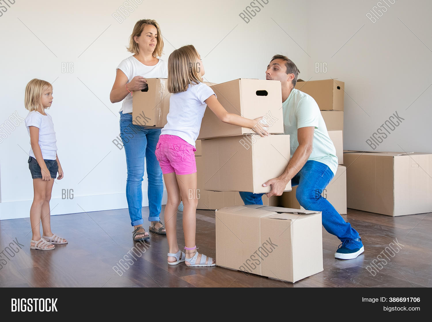 Young Family Carrying Image & Photo (Free Trial) | Bigstock